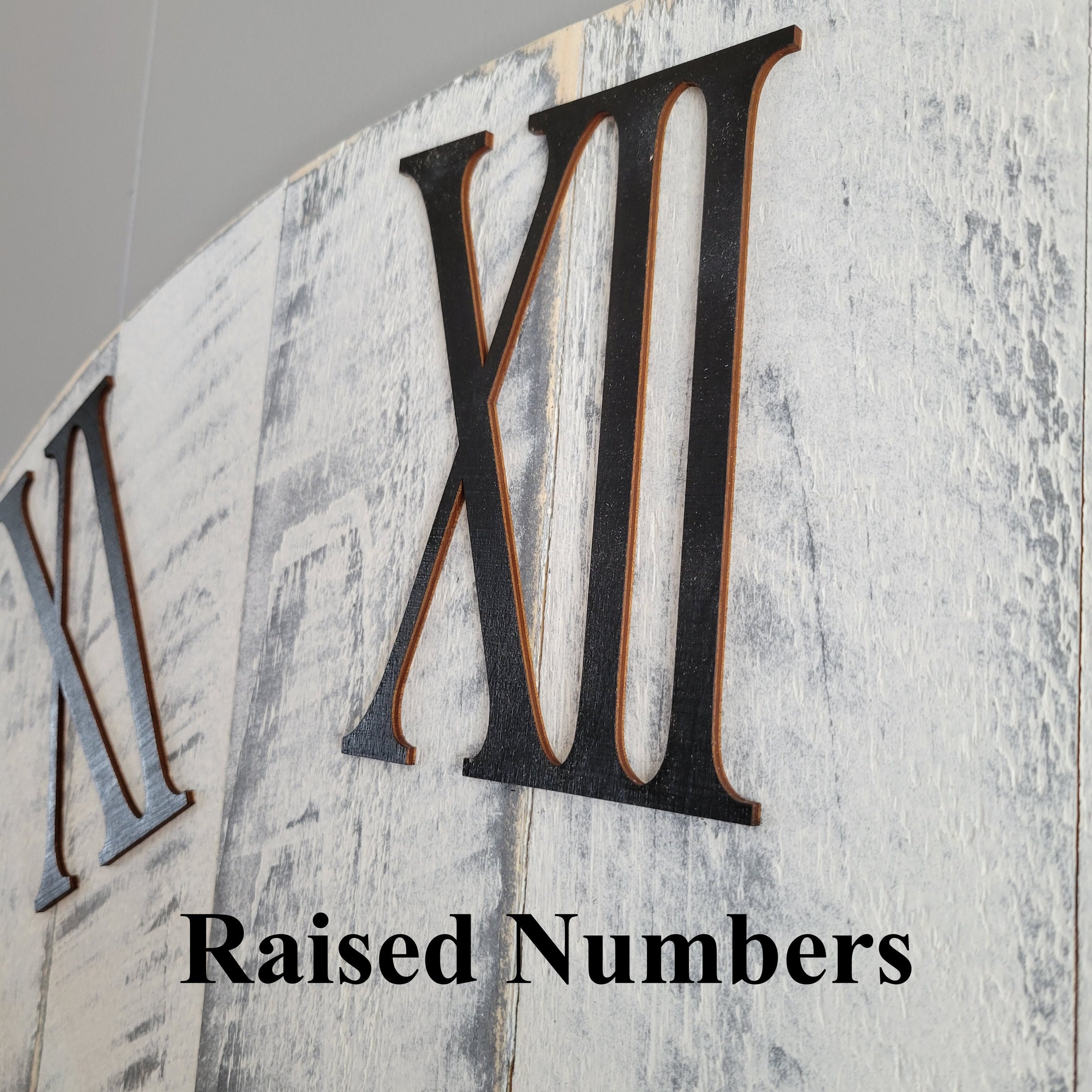 Large Wall Clock / 18" - 42" / Farmhouse Clock / Oversized wall clock ...