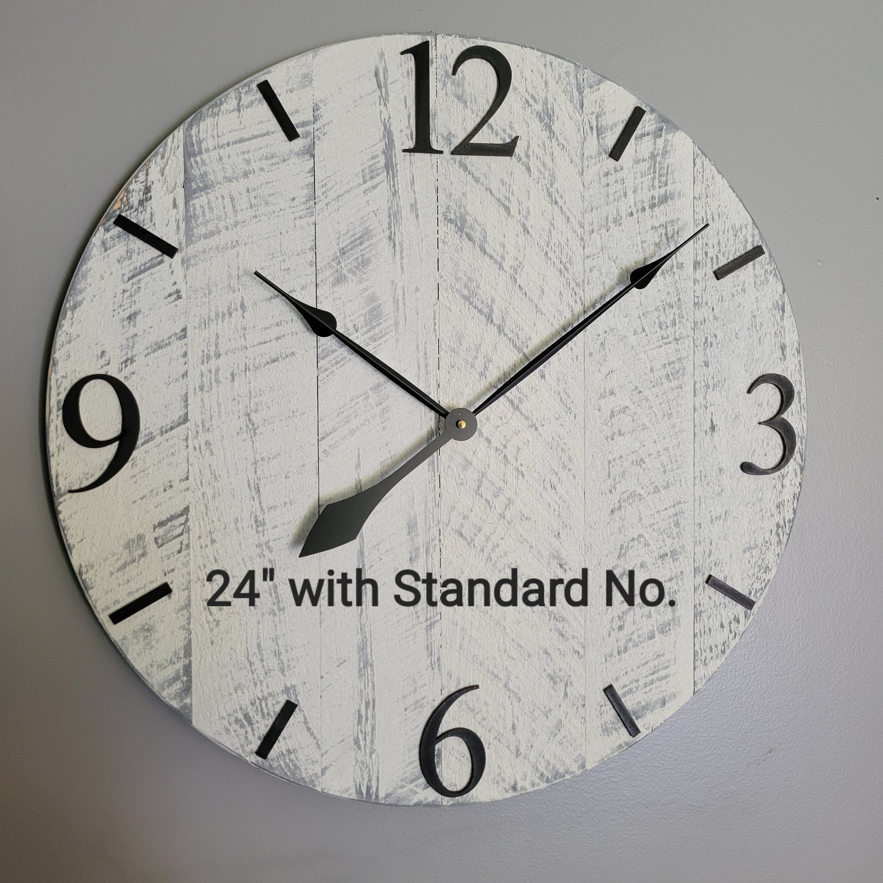 Large Wall Clock / 18" - 42" / Farmhouse Clock / Oversized wall clock ...